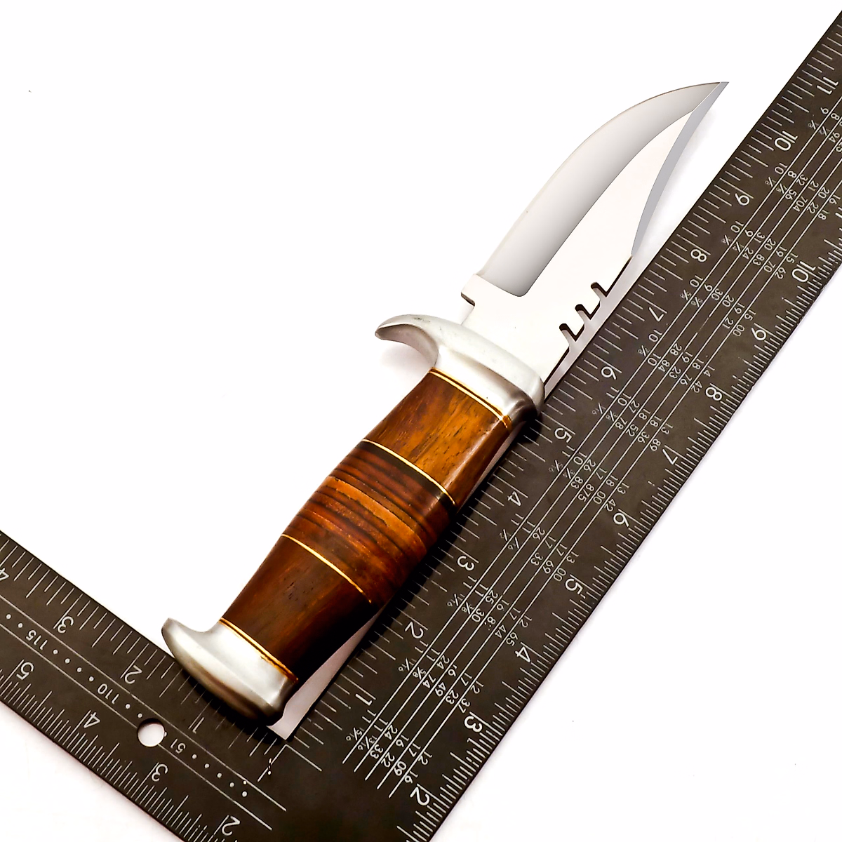 UK UNIQUE SHARP KNIVES J2 Stainless Steel BK-3059 Handmade 2PCS Hunting Knife -Beautiful Rose Wood Handle