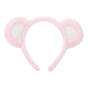 Lurrose Spa Headband Ears Headband Fluffy Ears Hairband Animal Ears Headwear for Makeup Washing Face Cosplay Party, White Headbands