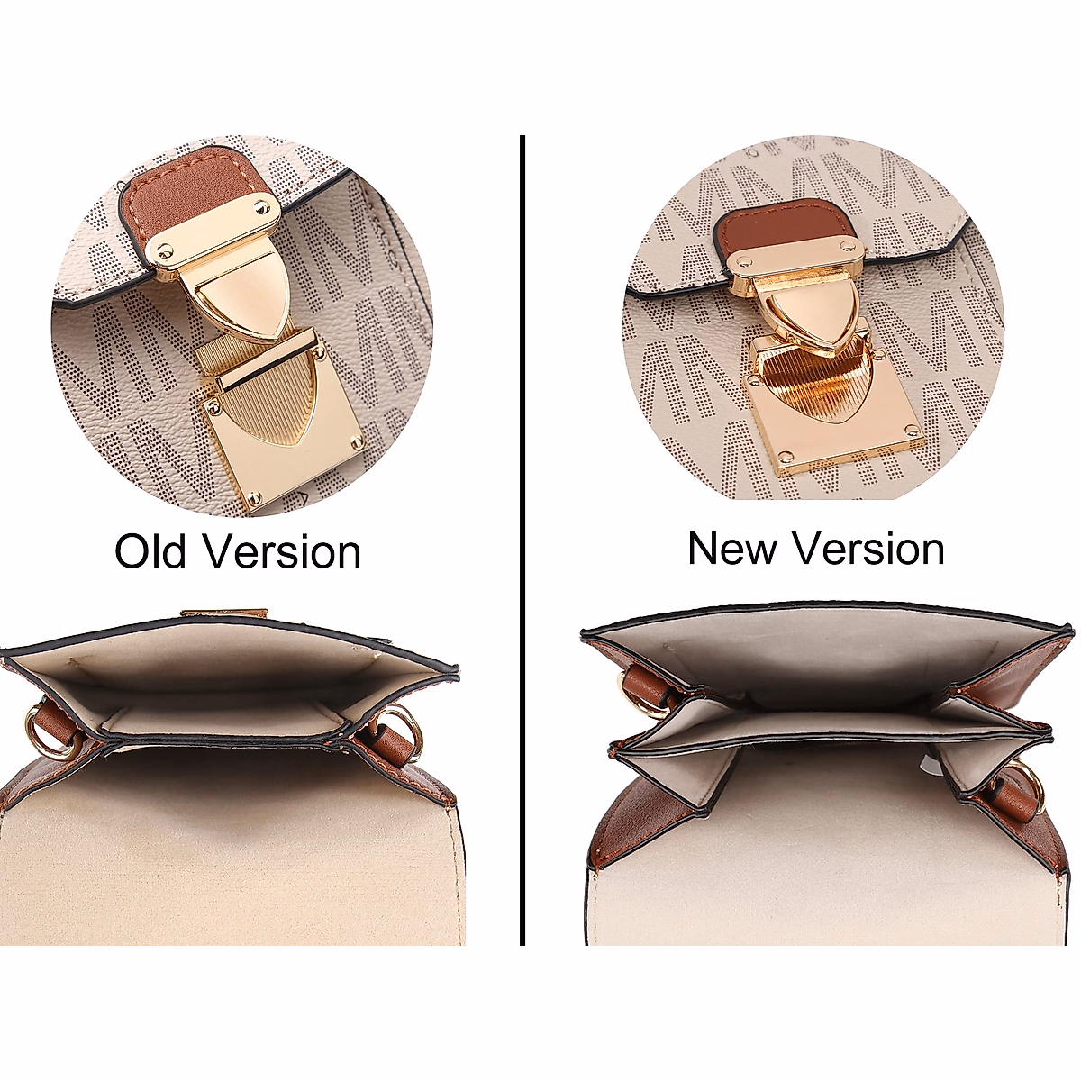 MKP Chic Women's Lightweight Crossbody Bag, Fashionable Signature Design, Cute Small Purse Wallet for Cell Phone, and Essentials - Shoulder Bag with Snap Closure