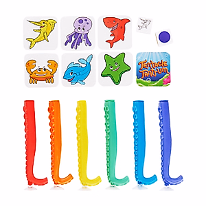 Continuum Games Tentacle Tantrum Fast-Paced Octopus Game of Matches and Squiddy Snatches | 2-6 Players, 20-Minute Play Time, Ages 3 and Up | Family Games for Kids and Adults