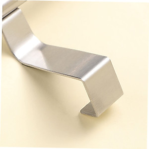 Amosfun 2pcs Towel Organizer Holder Stainless Steel Towel Stand Towel Storage Holder Stainless Steel Towel Hanger Door Towel Hanger Towels Mutifunctional Storage Holder Towel Rail Cupboard