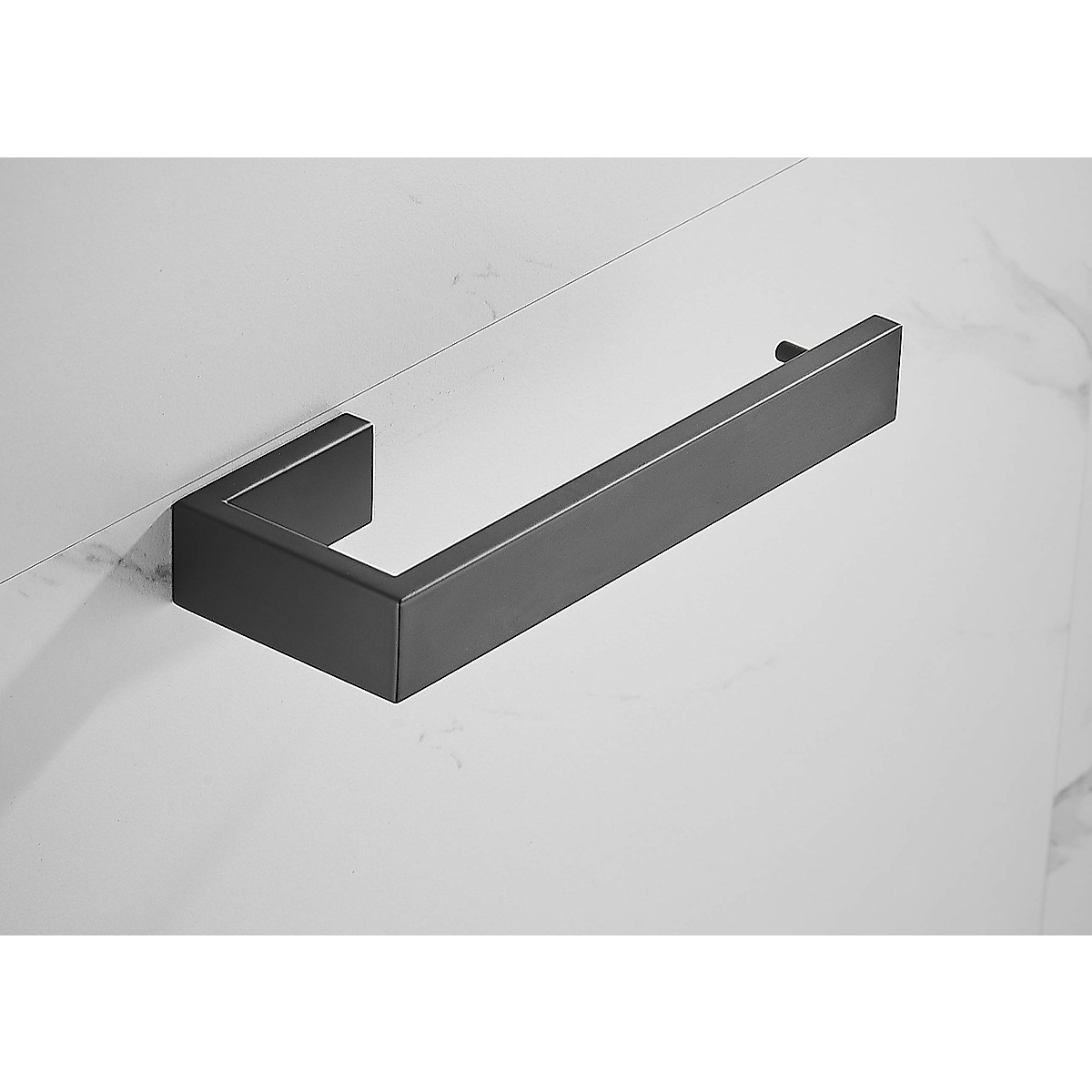 Towel Rack, Hand Towel Ring Holder SUS304 Stainless Steel, Hardware Set Towel Bar for Bathroom, Kitchen, Cabinet in Hotel or Home, Matte Black & Wall Mounted