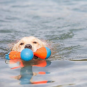 Chuckit! Amphibious Tri-Bumper Fetch Dog Toy, Medium (8.2 Inch)
