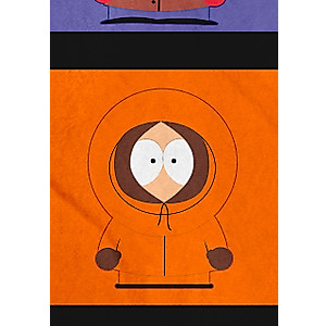 INTIMO South Park Stan Marsh Kyle Cartman Kenny McCormick Color Frames Throw Blanket