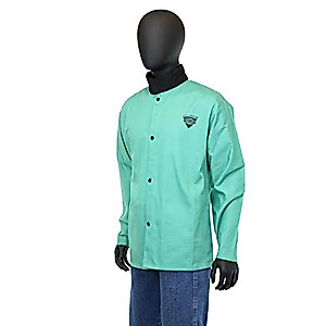 IRONCAT 7050 L Irontex FR Cotton Jacket, 30", Large, Green