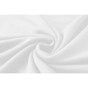 Kindcall Lightweight Mock Turtleneck Crop Tops Long Sleeve Casual Base Layer for Women or Teen Girls (White, Large)