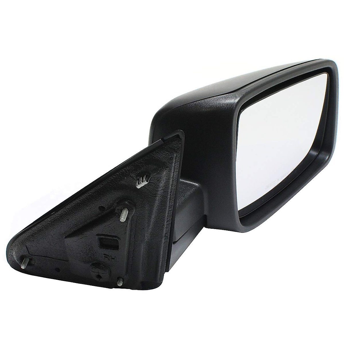 Kool Vue Passenger Side Non-Electric Mirror for Ram 1500 2013-2018 Manual Fold Without Signal Light, Blind Spot Light, Memory & Puddle Lamp Textured w/o Towing Package