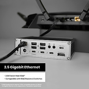 CalDigit TS4 Thunderbolt 4 Dock - 18 Ports, 98W Charging, 40Gb/s Thunderbolt 4, USB-A/C, 2.5GbE, 8K/6K Displays, Mac/PC/Chrome Compatible