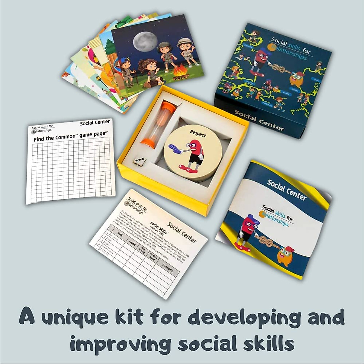 Social Emotional Learning Activity for Kids 8-12 Games for Relationship Suitable For Behavior Autism Learning Materials Card Games for Occupational Therapy ADHD Tools Social & Communication Skills