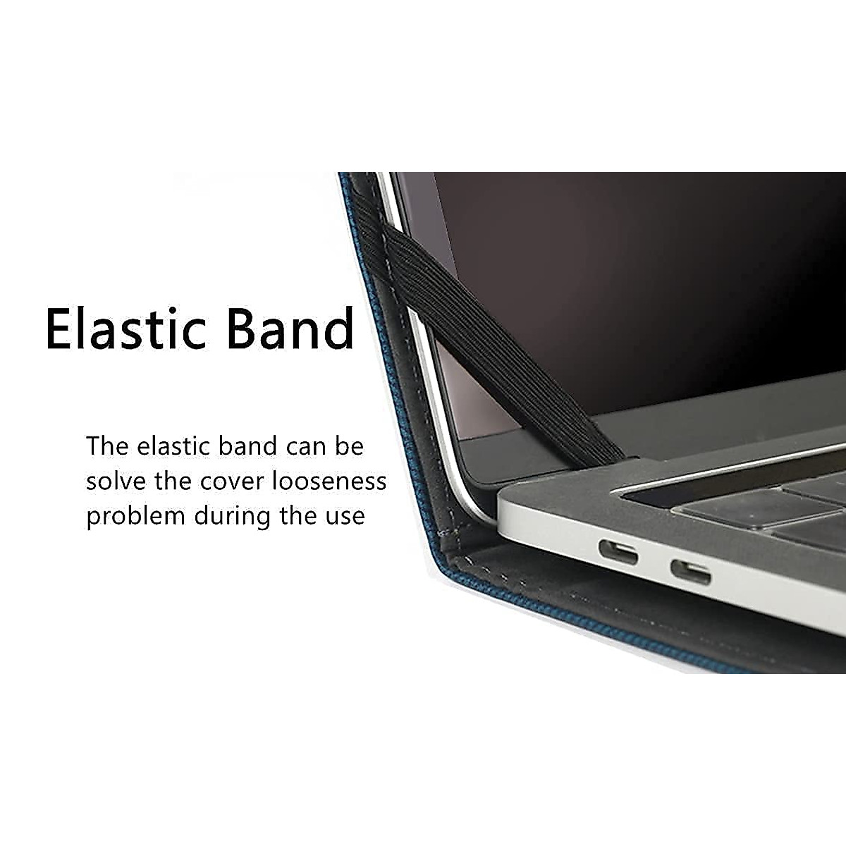 Honeymoon Case Cover Compatible with Dell Latitude 7420 7410 7400/5420 5411 5410 5410 5400,PU Leather Protective Case Compatible with Dell Inspiron 14" 5402 5401 5408 5409 5405 Accessories,S037-Blue