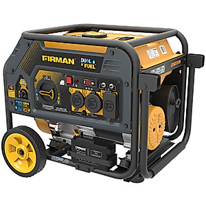 Firman Hybrid Series H03651 3650/4550 Watt Dual Fuel Generator, Yellow