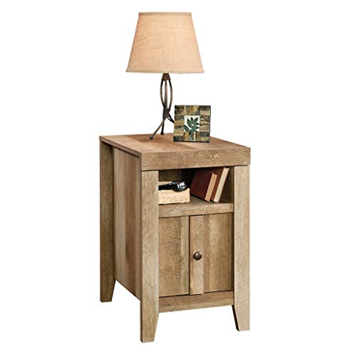 Sauder Dakota Pass Side Table, Craftsman Oak finish