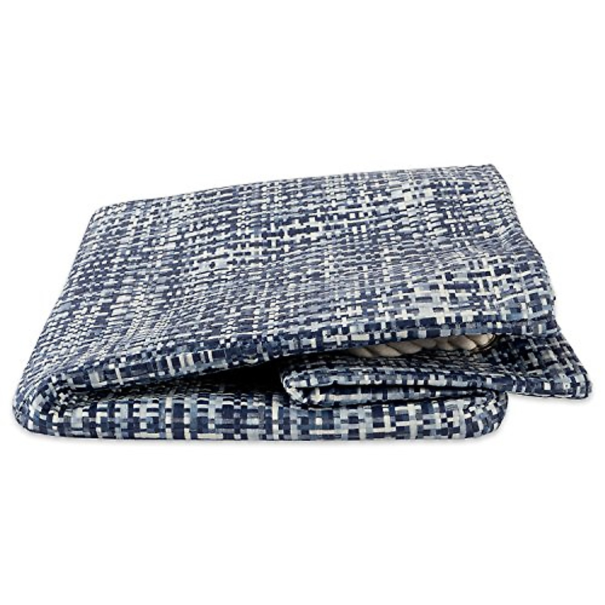 DII Woven Paper Storage Bin, Tweed, Nautical Blue, Small