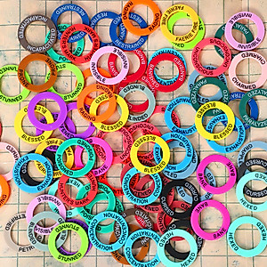 Upgraded ALIZERO DND Miniatures Condition Rings - 96 D&D Status Effect Markers in 24 Frequently Used Conditions - Pathfinder and Dungeons & Dragons Accessories - Premium Storage Box with Foam Padding