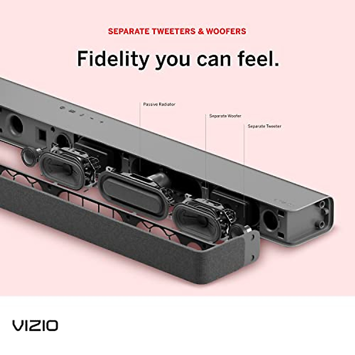 VIZIO M-Series 2.1 Sound Bar with Dolby Atmos and DTS:X, Wireless Subwoofer, M215a-J6