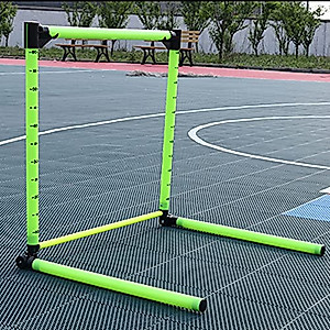 Pro Adjustable Hurdles with Scale, Lightweight Track & Field Workout Trainer Kit, Athletic Soccer & Football Training Equipment for Outdoor