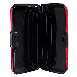 GULILASA Credit Card Holder Aluminum Wallet RFID Blocking Metal Slim Hard Case (Cat and Glasses)