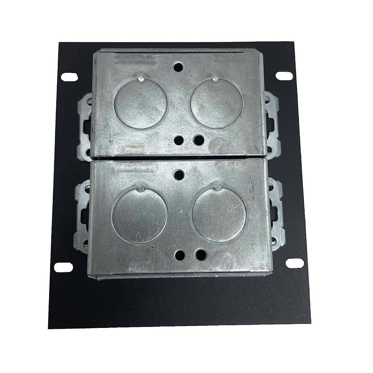 ProCraft Pro Audio Recessed Floor Pocket Box. Loaded with 2 AC Duplexes, Made in the USA