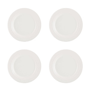 Mikasa Swirl White 16 Piece Dinnerware Set, Service for 4