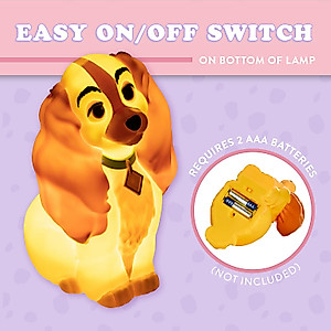 Paladone Lady and The Tramp Light | Disney Home Décor | Officially Licensed Merchandise