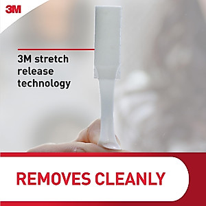 Command Medium Traditional Plastic Hook, Brushed Nickel, 1-Hook, 2-Strips, Decorate Damage-Free (Pack of 2)