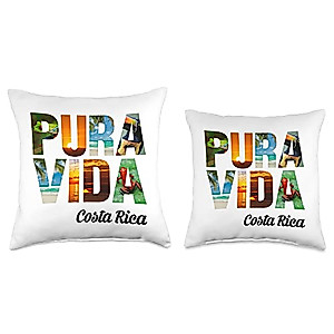 Pura Vida Costa Rica Throw Pillow