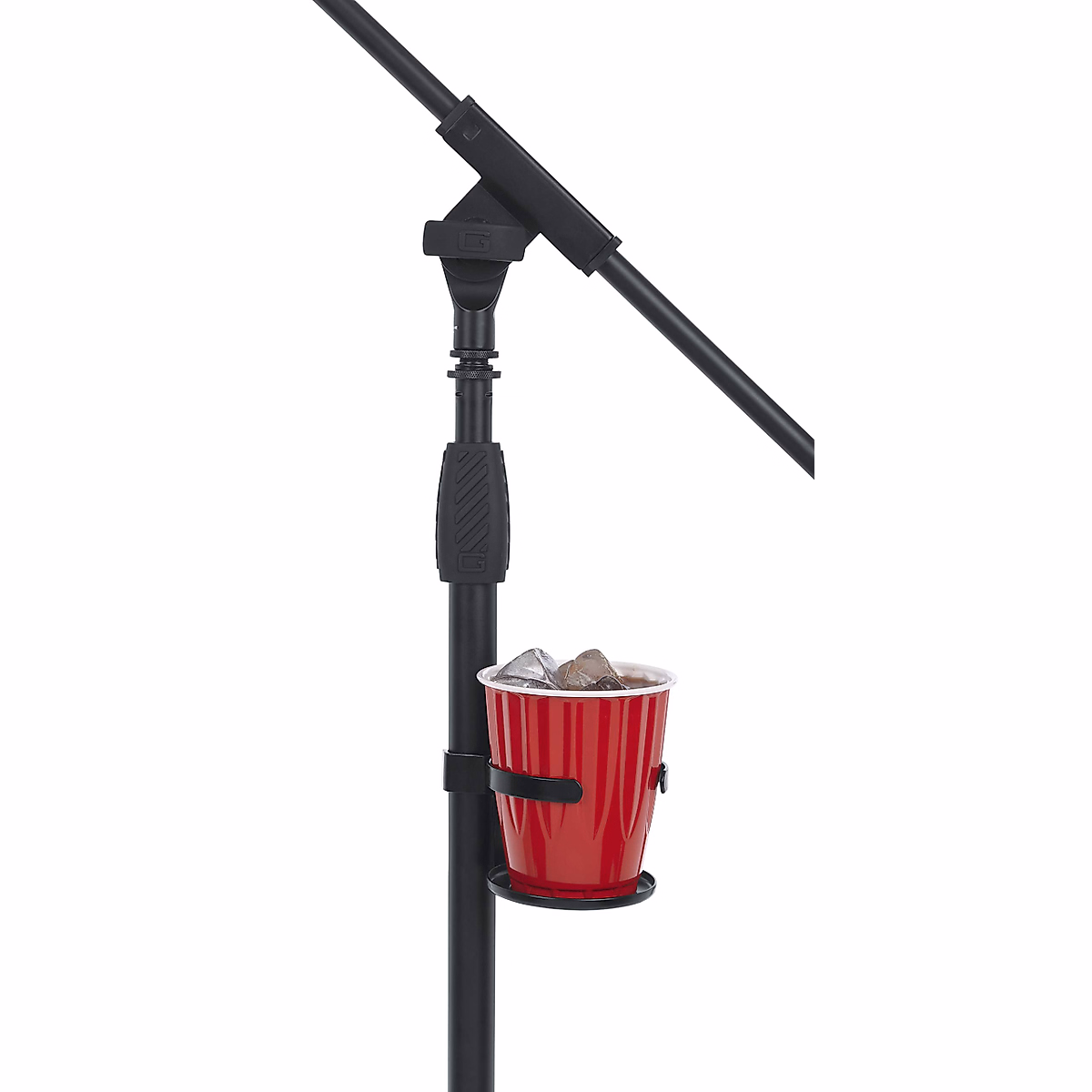Gator Frameworks Microphone Stand Drink Holder Holds Beverage, Single Cup Clamp (GFW-SINGLECUP)