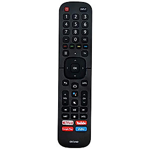 ERF2A60 Voice Replacement Remote Applicable for Hisense 4K Ultra HD TV 55H8F 65H8F 65H9F 55H9F 43H6570F 50H6570F 55H6570F 65H6570 55H9050F 55H9070F 55H9020F 55H9030F 55H9040F 75H8G 65H8G 55H8G 50H8G