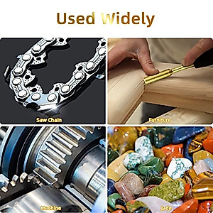 8 Pieces Diamond Chainsaw Sharpener Bits Chainsaw Diamond Sharpener Burr High Hardness Replacement Sharpening Stones Burr Grinding Stone Files for Electric Chain Saw, Stone Carvings (5/32'', 4.0mm)