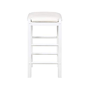 Linon White 3 Piece Faux Marble Tavern Set