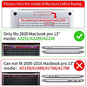 Watbro Compatible with MacBook Pro 13 inch Case 2020 2019 2018 Released M1 A2338/A2251/A2289/A2159/A1989/A1706/A1708, Retro 70's Modern Pattern case, Suitable for MacBook Pro 2020 with Touch ID