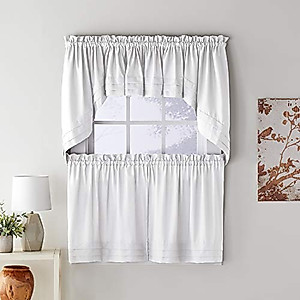 SKL Home by Saturday Knight Ltd. Holden Valance, White, 58 inches x 13 inches