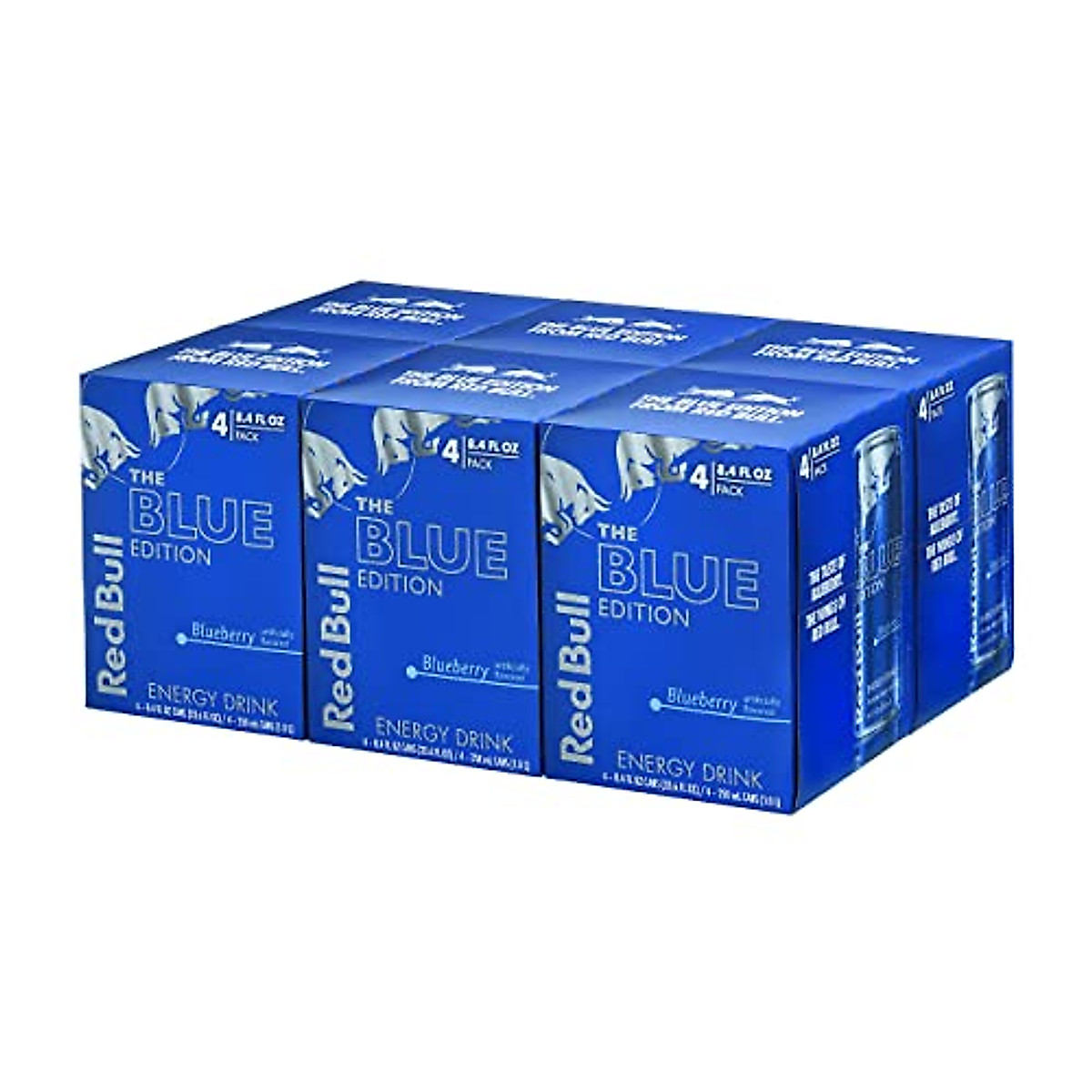 Red Bull Blue Edition Blueberry Energy Drink, 8.4 Fl Oz, 24 Cans (6 Packs of 4)