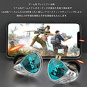 HiFi IEM Earbuds Headphones, CCA CA10 High Performance Five Driver Universal Fit, Noise Isolating in-Ear Monitors, Clear Earphones Headset for Audiophile