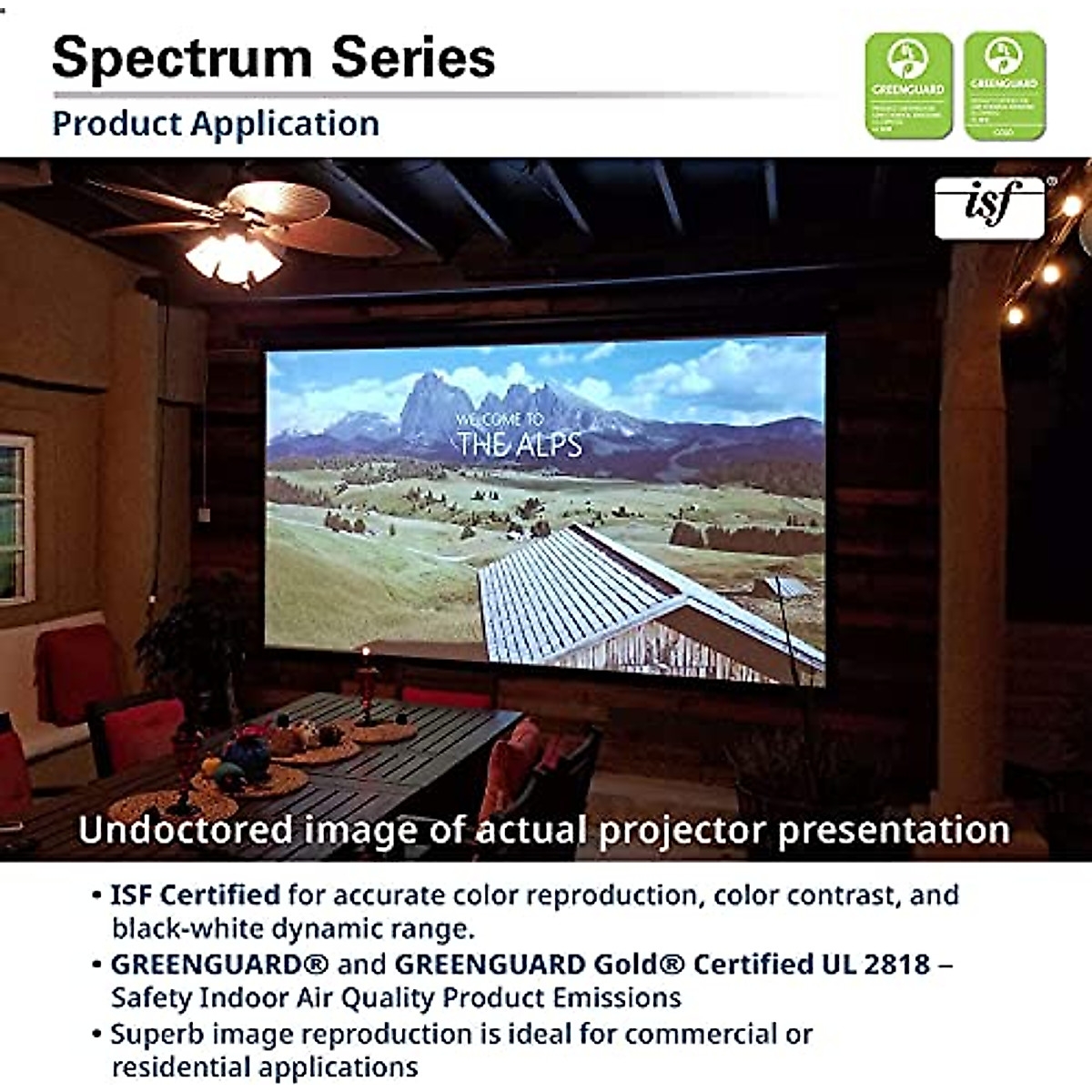 Elite Screens Spectrum, 100-inch Diag 16:9, Electric Motorized 4K/8K Ready Drop Down Projector Screen, ELECTRIC100H