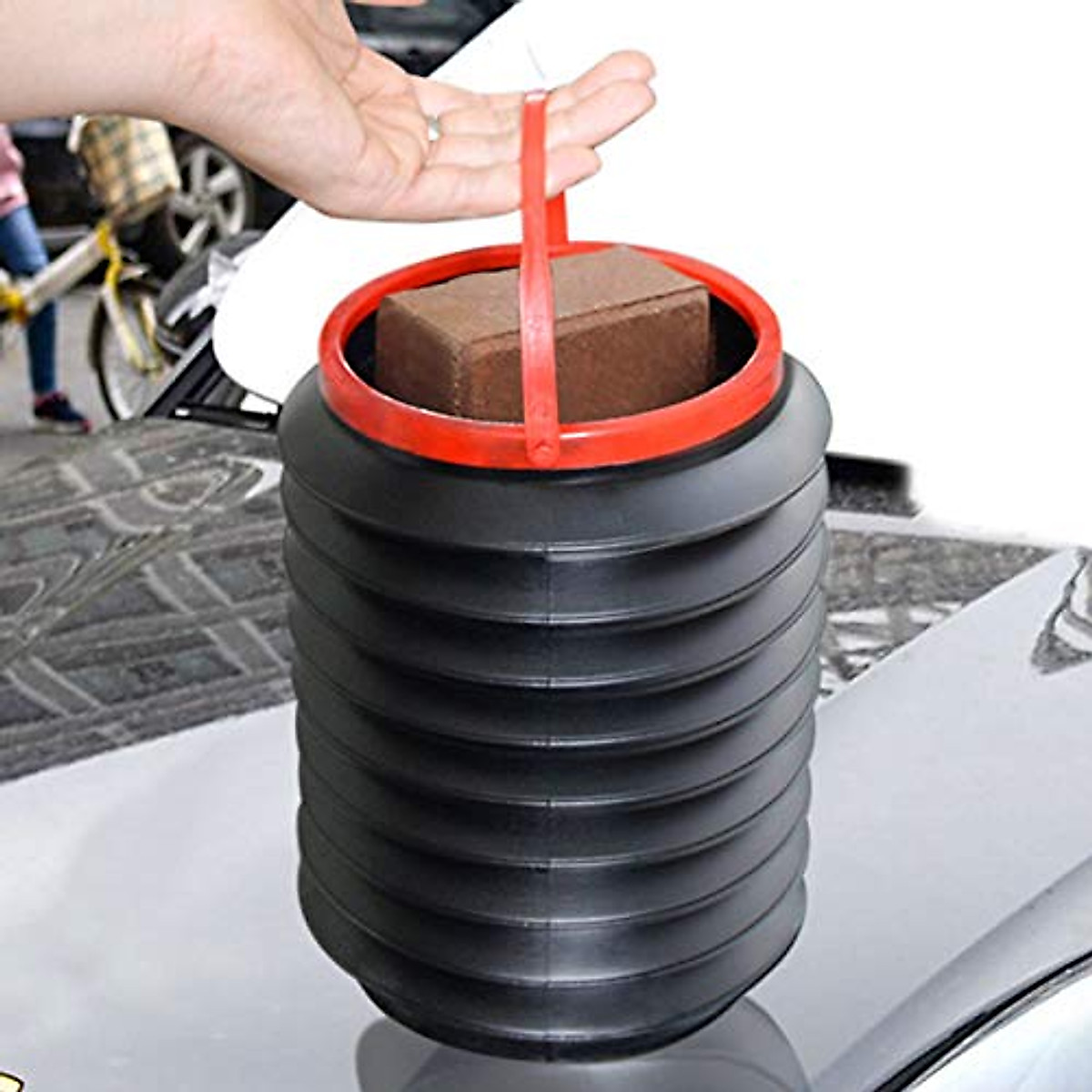 Storage Holder Multifunctional Telescopic Water Bucket Folding Storage Bin Portable Trash Can