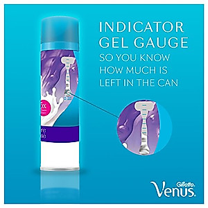 Venus Gillette with Olay UltraMoisture Women’s Shave Gel, Violet Swirl, 36 Oz, 6 Count