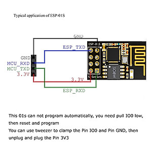 Bundle of USB to ESP8266 ESP-01 ESP-01S Prog WiFi Programmer + ESP8266 ESP-01S 4MB Module