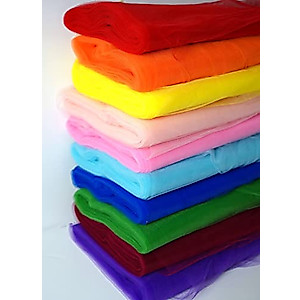 Aberything Fabric Tulle 54" x 40 Yards DIY Craft Tulle Wedding Decoration(40 Yards, Black)