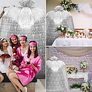 Teling 2 Pcs 80 x 60 In Jumbo Bike Gift Bags christmas giant Plastic Gift Bags Extra Large Bicycle Bags for Heavy Large Gift Weddings Birthdays Engagement Party