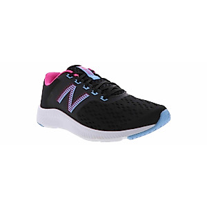 New Balance Women's DRFT V1 Running Shoe, Black/Peony/Team Carolina, 9.5 Wide