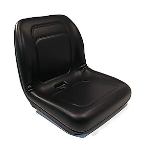 Lawn Mower, Garden Tractor UTV / ATV Seat Black High Back Vinyl Universal Mount B1LGT100BL