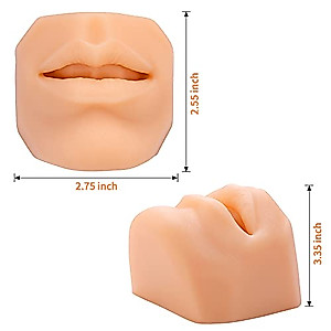 Ultrassist Soft Silicone Mouth Model for Practicing Suture, Silicone Flexible Model for Education Display, Rubber Mouth for Teaching Instructions