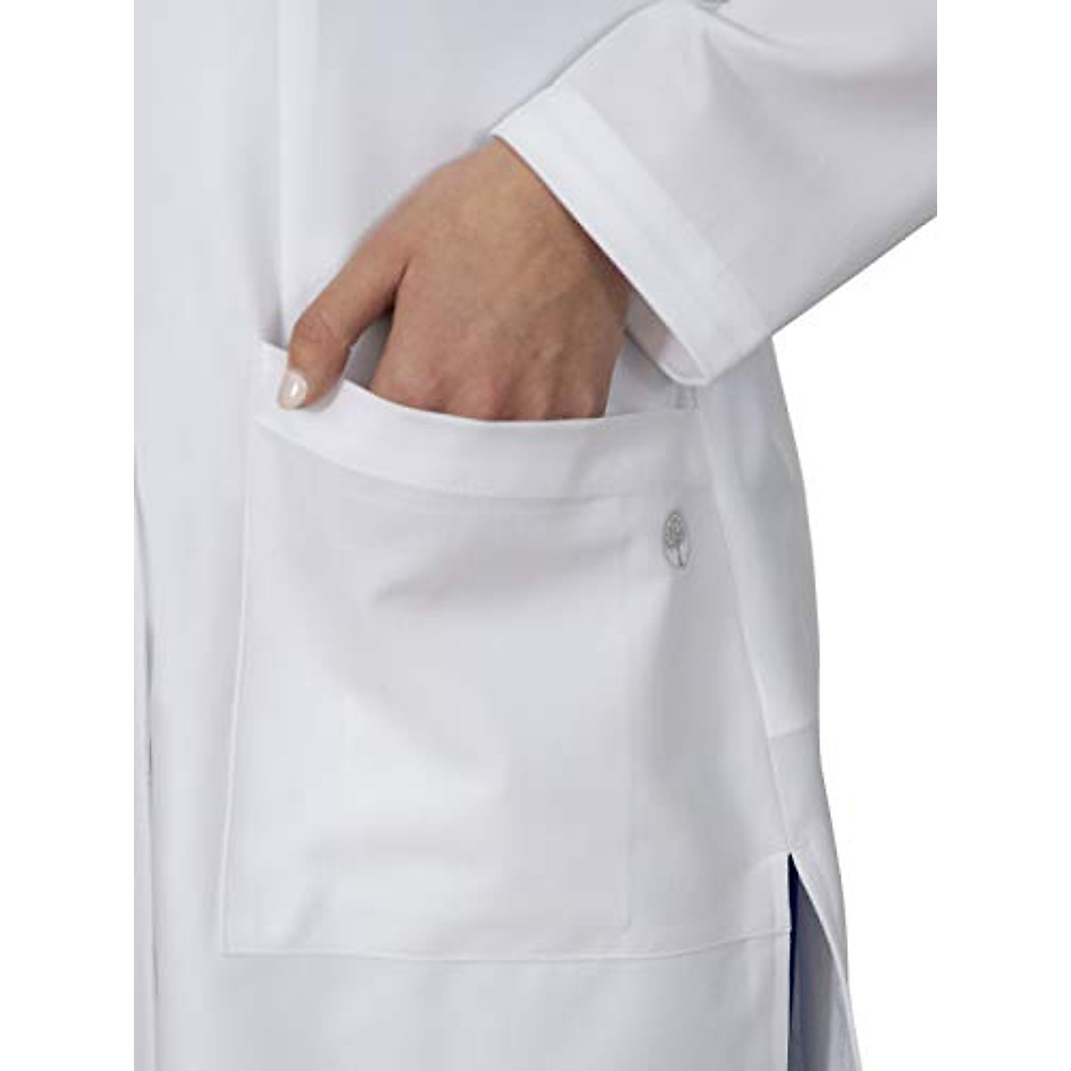 Healing Hands Lab Coat Women 4 Pocket Mid Length 5101 Fiona Womens Lab Coat The White Coat Modernist Collection White 2XL
