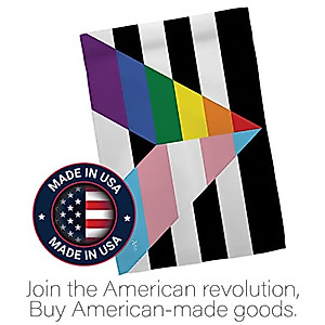 Americana Home & Garden Gay Trans Straight Ally Garden Flag Support Pride Rainbow Love LGBT Bisexual Pansexual Transgender House Decoration Banner Small Yard Gift Double-Sided, Made in USA