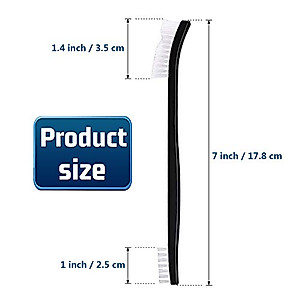 Accmor Gun Cleaning Brush, 9 Packs Double-Ended Cleaner Kits 7 Inch Nylon All Purpose Cleaning Brush Tool with Plastic Handle for Cleaning Welding Slag and Rust