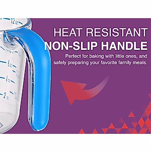 Arrow Home Products Plastic Measuring Cups for Liquids, 4.5 Cups - With Cool-Grip Handle - BPA-Free, Stackable Measuring Cups with Spout and Clear Measurements - Microwave and Dishwasher Safe