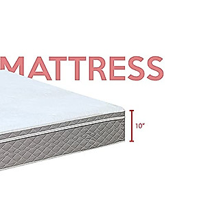 Nutan, 10-Inch Meduim Plush Eurotop Pillowtop Innerspring Mattress, Full XL