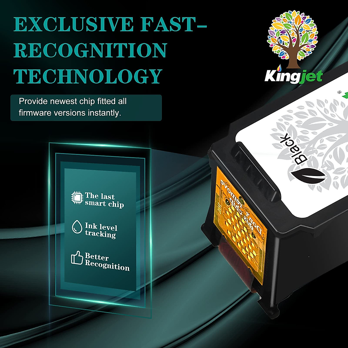 Kingjet Remanufctured Replacement for Canon PG-243 CL-244 PG-245XL CL-246XL for Canon MG2522 Ink Cartridges for Pixma MX492 TS3122 MG2922 MG2520 MG2920