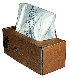 Fellowes Powershred Shredder Bags for 125/225/2250 Series Shredders, 50 Bags & Ties (36054)